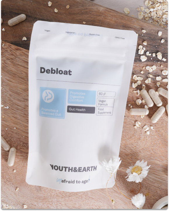 Debloat 60 Capsules - Debloat Pills & Supplements - Youth & Earth UK Store