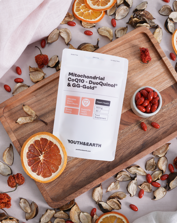 MITOCHONDRIAL CoQ10 (DuoQuinol® & GG-Gold®) - Youth & Earth UK Store