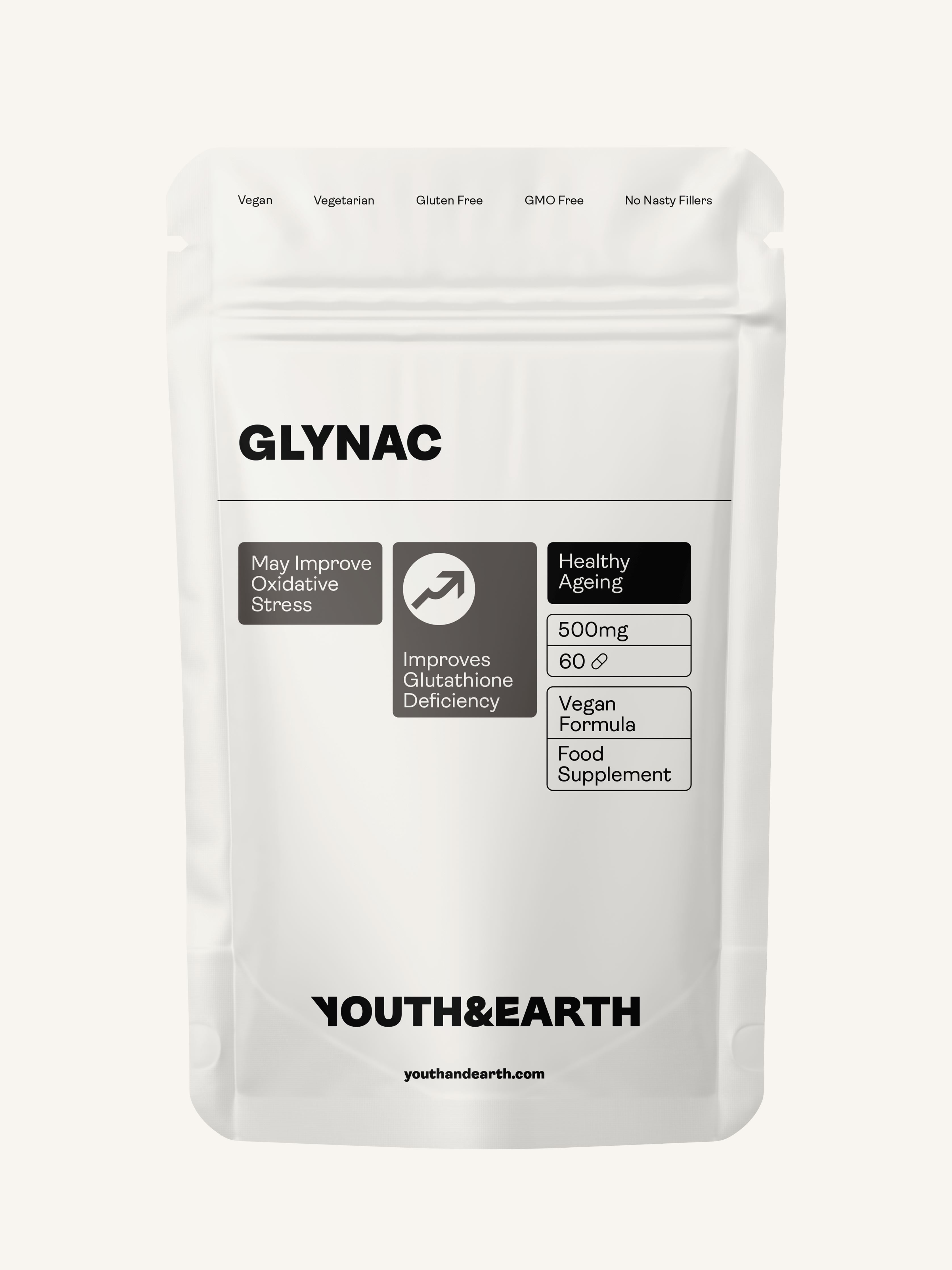 GLYNAC (NAC & Glycine) 60 Capsules - Youth & Earth UK Store