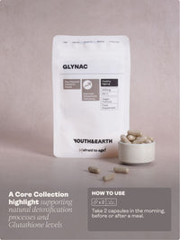GLYNAC (NAC & Glycine) 60 Capsules - Youth & Earth UK Store