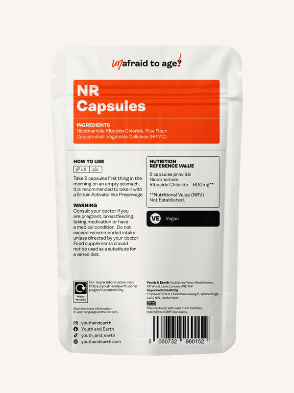 NR Capsules 60 Capsules (300mg) - Youth & Earth UK Store