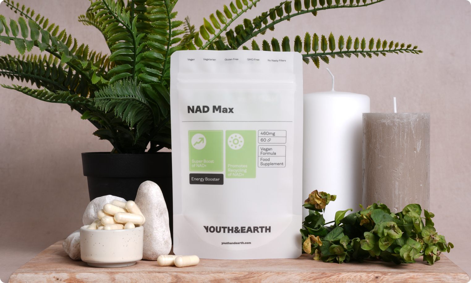 NAD Max 60 Capsules | Youth & Earth - youthandearth