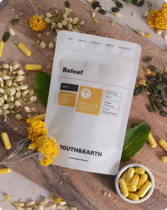 Releaf (Berberine, Silymarin, Chromium Picolinate) 60 Capsules | Youth ...