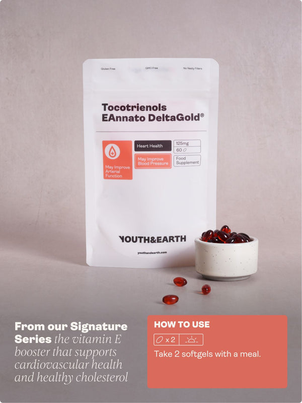 Tocotrienols EAnnato Delta Gold 60 Softgels - Youth & Earth UK Store