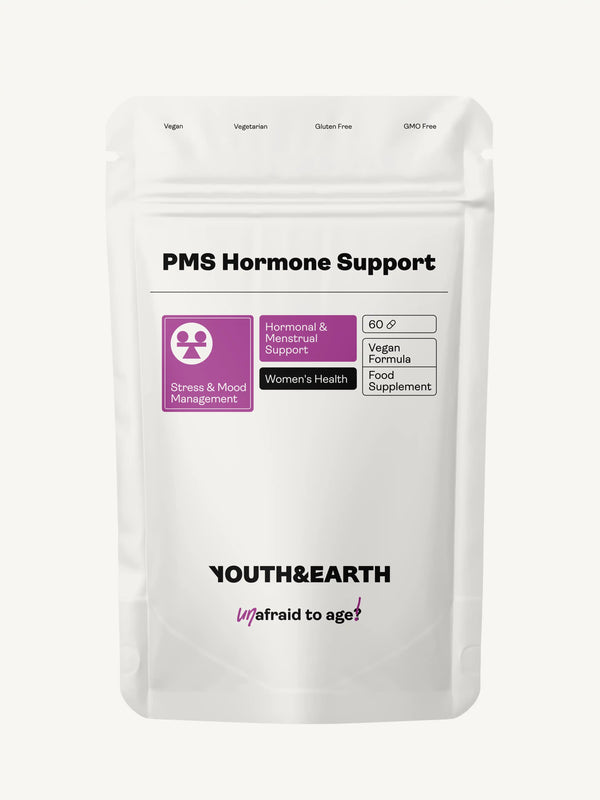 PMS Hormone Support 60 Capsules | Youth & Earth Anti-Ageing Supplements ...